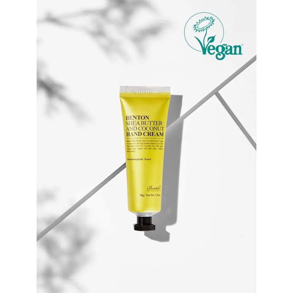 Benton shea butter and coconut hand cream 50g - korean – Korean Beauty